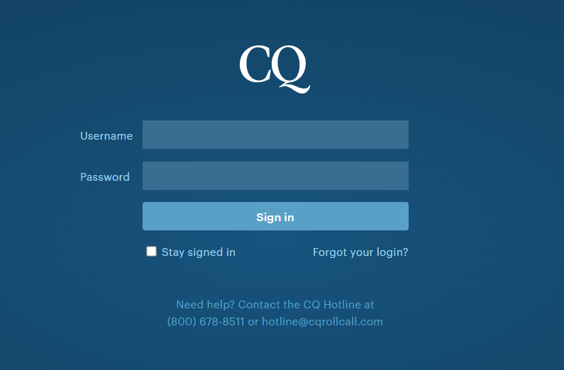 Unable to Log in to CQ Federal Account – CQ