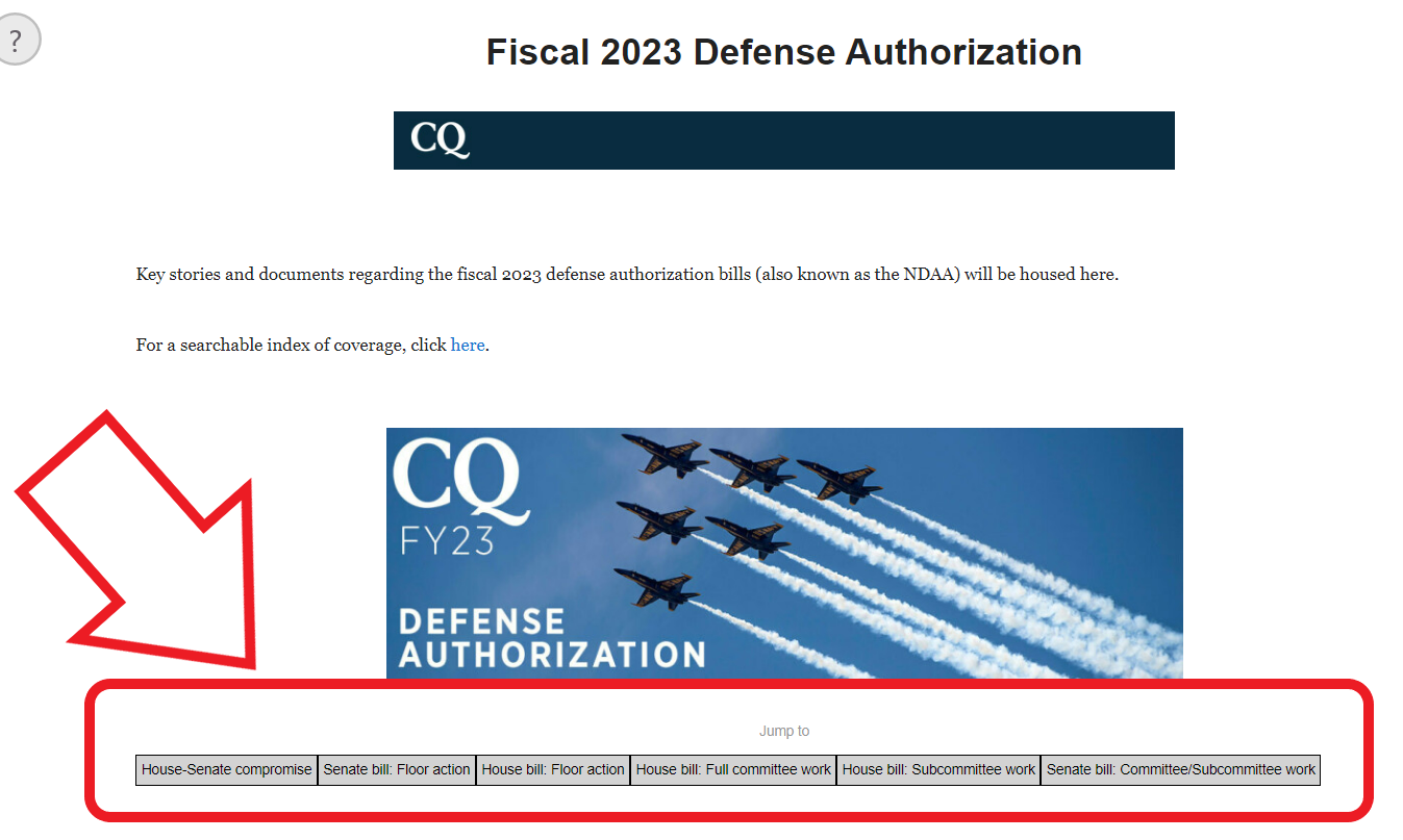 Fiscal 2023 Defense Authorization - NDAA – CQ Fiscal 2023 Defense Authorization - NDAA – CQ
